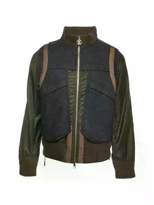 LOUIS VUITTON Panelled Bomber Jacket - Green