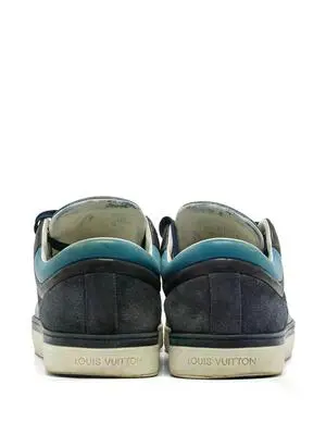 LOUIS VUITTON Twister Damier Canvas Low-top Sneakers - Blue