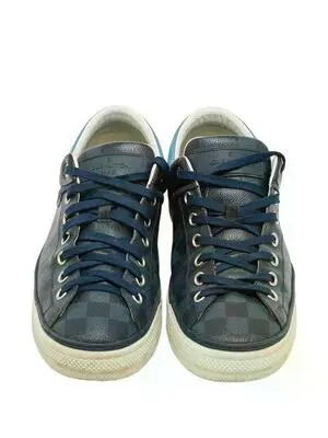 LOUIS VUITTON Twister Damier Canvas Low-top Sneakers - Blue