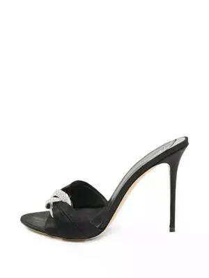 GIUSEPPE ZANOTTI Clandestino Crystal-embellished Sandals - Black