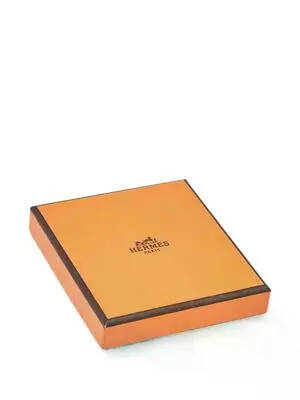 Hermès Olympe Leather Hoop Earrings