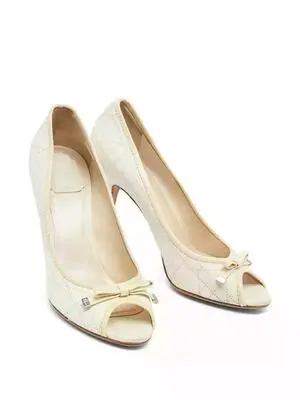 Dior Cannage Quilted Bow-embellished Pumps
