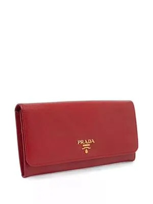 Prada Saffiano Leather Flap Wallet