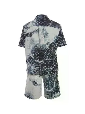 LOUIS VUITTON Monogram Bandana Shirt And Shorts Set