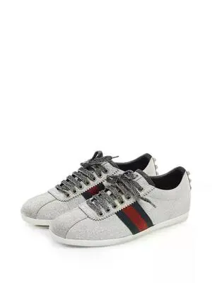 Gucci Web Stripe Studded Sneakers