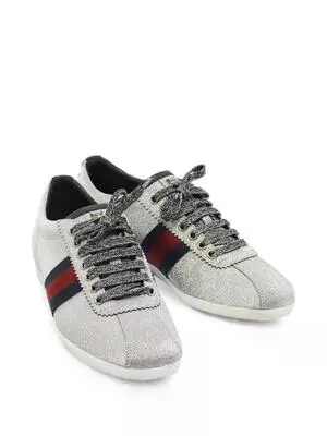 Gucci Web Stripe Studded Sneakers