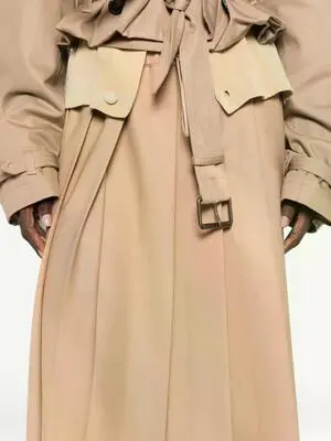 Fabiana Filippi Pleated Drawstring Midi Skirt