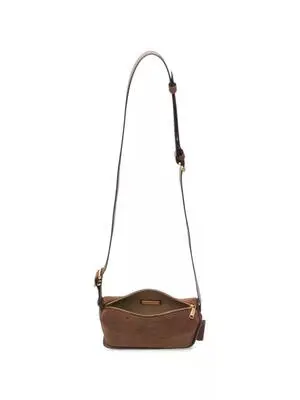 JOY GRYSON Crescent Suede Shoulder Bag
