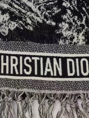 Dior Fringed Towel - Blue