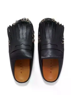 Marni Fringed Leather Sandals