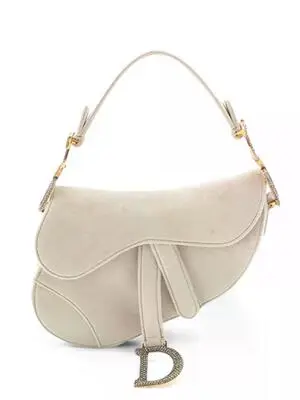 Dior Christian Dior Mini Saddle Bag Satchel Grey