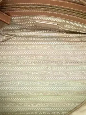 Prada 2000-2013 Tessuto Canapa Logo Shoulder Bag