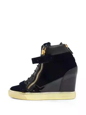 GIUSEPPE ZANOTTI Coby Wedge Sneakers - Blue