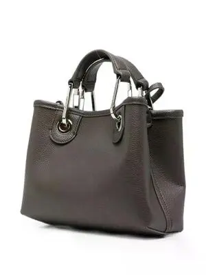 Emporio Armani Mini Myea Pebbled-texture Tote Bag