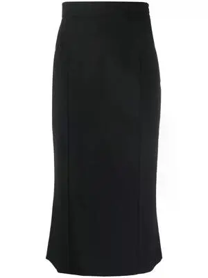Alberta Ferretti High-waisted Pencil Skirt - Black