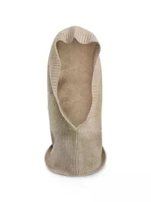 Max Mara Crystal-embellishment Cashmere Balaclava - Neutrals