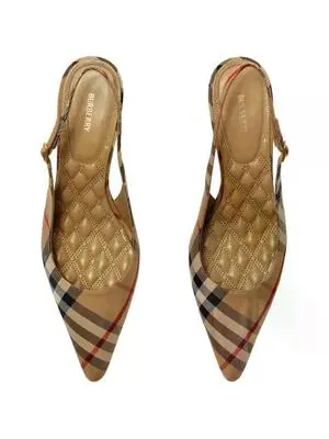 Burberry Dame Check-print Pumps