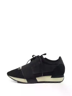 Balenciaga Race Runner Lace-up Sneakers - Black
