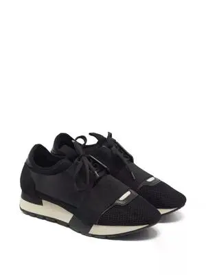Balenciaga Race Runner Lace-up Sneakers - Black