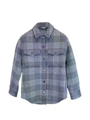 REFORMATION Plaid Wool Shacket