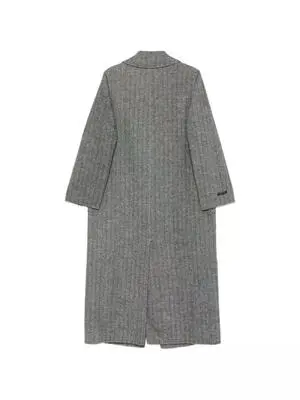 MANZONI 24 Herringbone-pattern Notch-lapels Coat