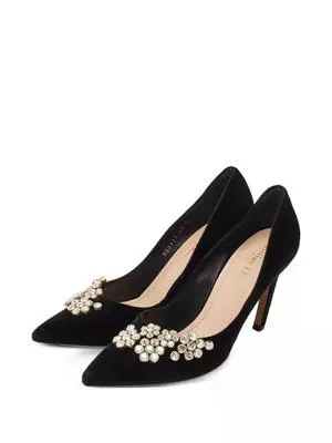 Dior Velvet Crystal-embellished Stiletto Pumps