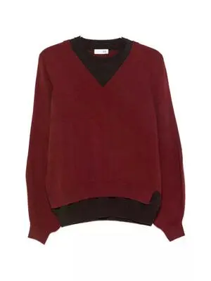 MANZONI 24 V-neck Sweater - Red