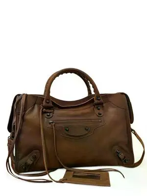 Balenciaga Le City Bag Medium In Caramel