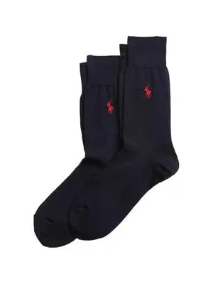 Polo Ralph Lauren Pony Embroidered Socks - Blue
