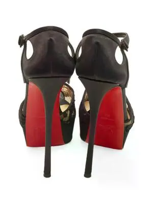 CHRISTIAN LOUBOUTIN Lace Platform Sandals