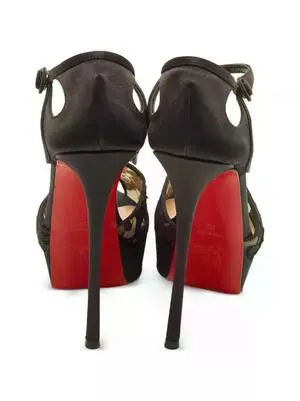 CHRISTIAN LOUBOUTIN Lace Platform Sandals