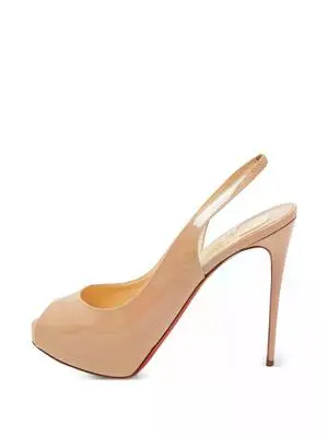 CHRISTIAN LOUBOUTIN Christian Louboutin Peep-Toe Slingback Sandals
