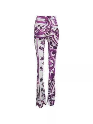 Dolce & Gabbana Majolica-print Flared Trousers