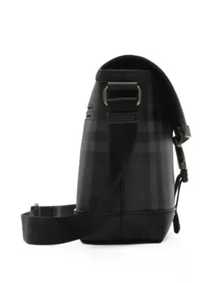 Burberry Small City Check Clip Messenger Bag