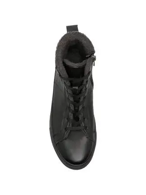 SERGIO MORETTI FIRENZE High-top Fleece-lined Sneakers