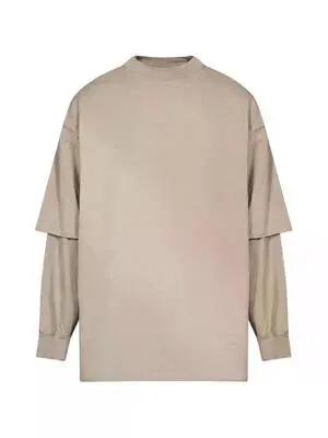 Rick Owens Layered-sleeve Crew-neck T-shirt - Neutrals