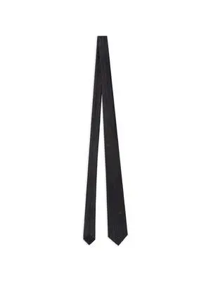 Burberry Burberry Pinstriped Silk Neck Tie Blue