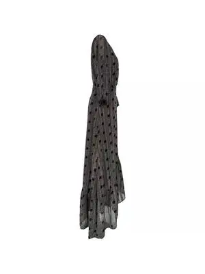 Ba&sh Pisy Printed Wrap Maxi Dress