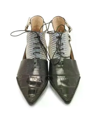 Dior Nomade Croc-embossed Ankle Boots