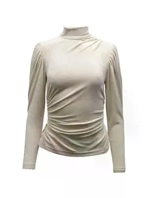 A.L.C. Joss Ruched Velvet Top