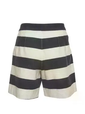 Dolce & Gabbana Crystal-embellished Striped Shorts - Blue
