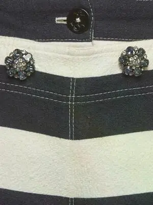 Dolce & Gabbana Crystal-embellished Striped Shorts