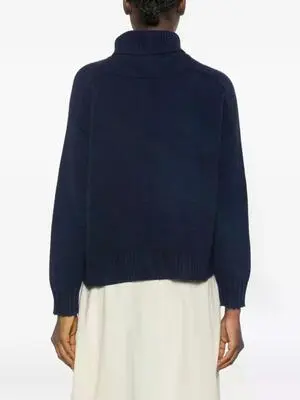 BEYOU Ribbed-knit Roll-neck Sweater