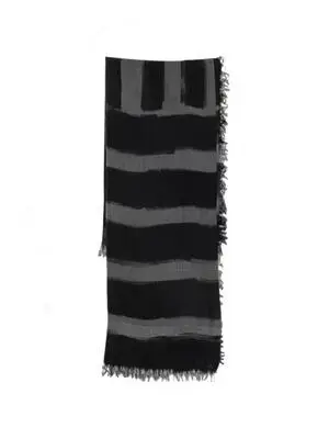 Faliero Sarti Striped Frayed Scarf