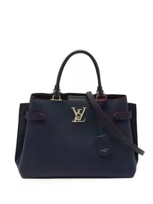 LOUIS VUITTON 2019 Lockme Day Turn-lock Tote Bag - Blue