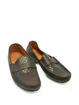 Gucci Microguccissima Driver Loafers
