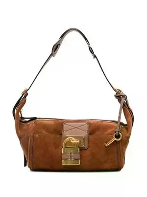 Chloé Paddington Suede Cross Body Bag - Brown