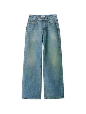 Miu Miu Five-pocket Washed Denim Jeans - Blue