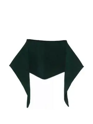BEYOU Triangular Knitted Scarf - Green