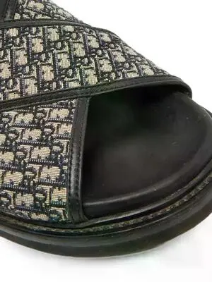 Dior Alias Oblique Canvas Slide Sandals